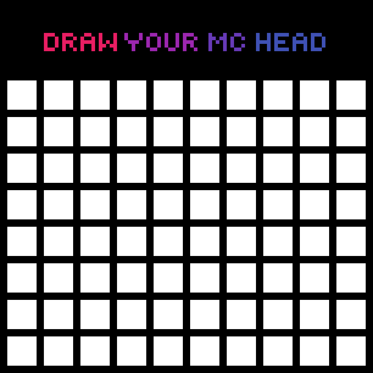 Pixilart - Draw your Minecraft head by CoolCat07