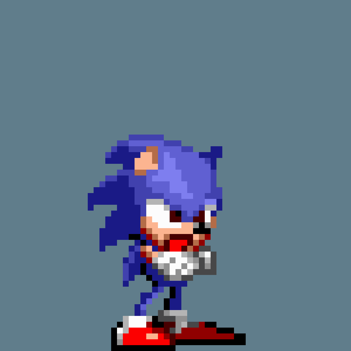 Pixilart - Sonic EXE Pixel Right New by loming95