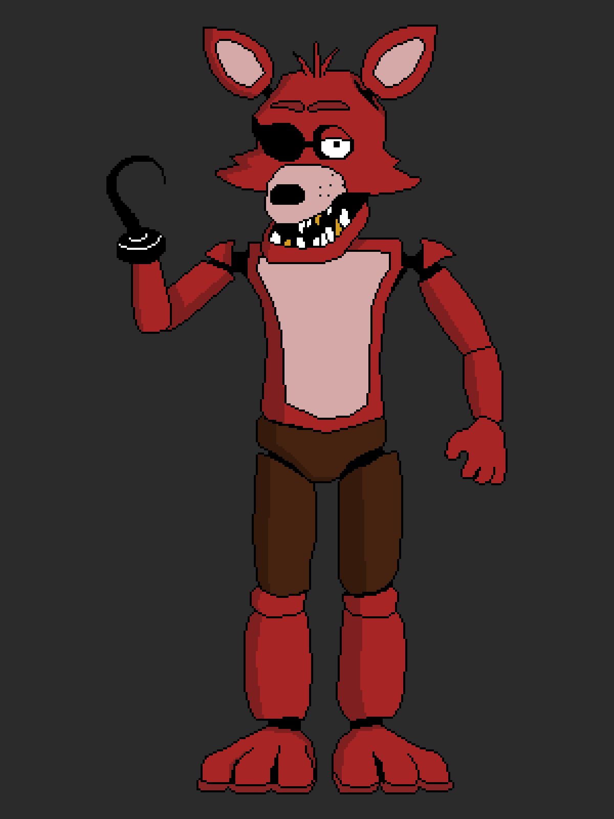 Pixilart - foxy colored by skeazyboi