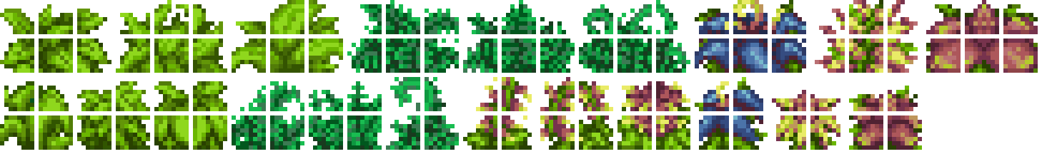 Pixilart - Terraria Tile ID #233 | Large and Medium Jungle Plants by ...