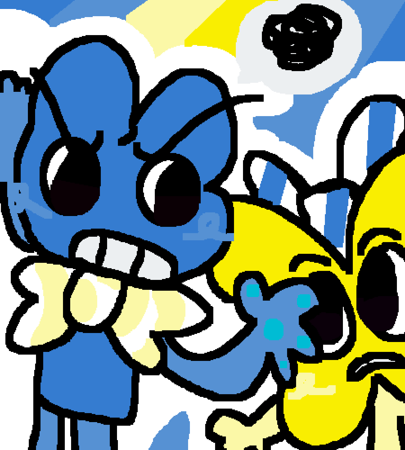 Pixilart - Four & X by Loserofitall