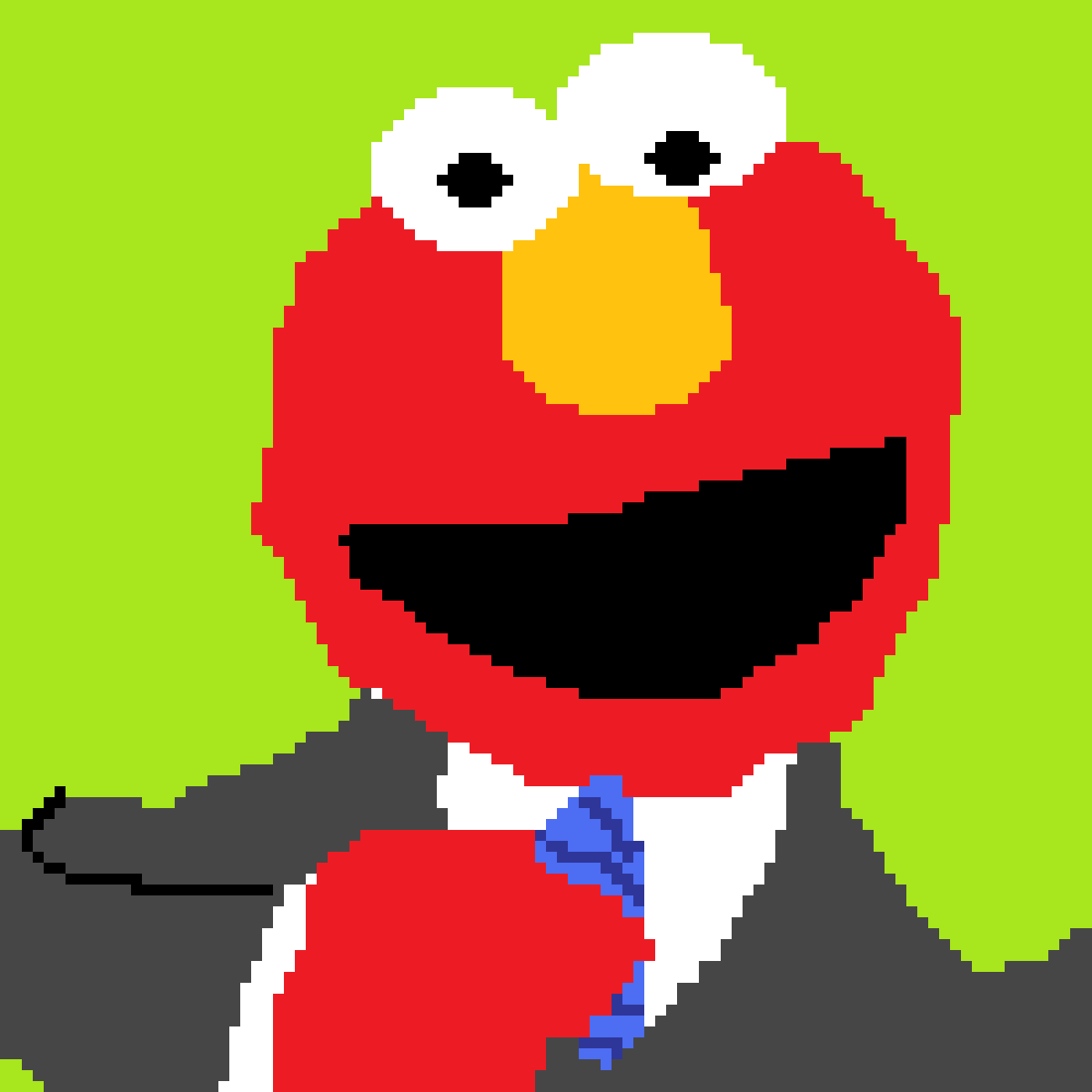 Pixilart - Elmo in a suit by M0NKEY123
