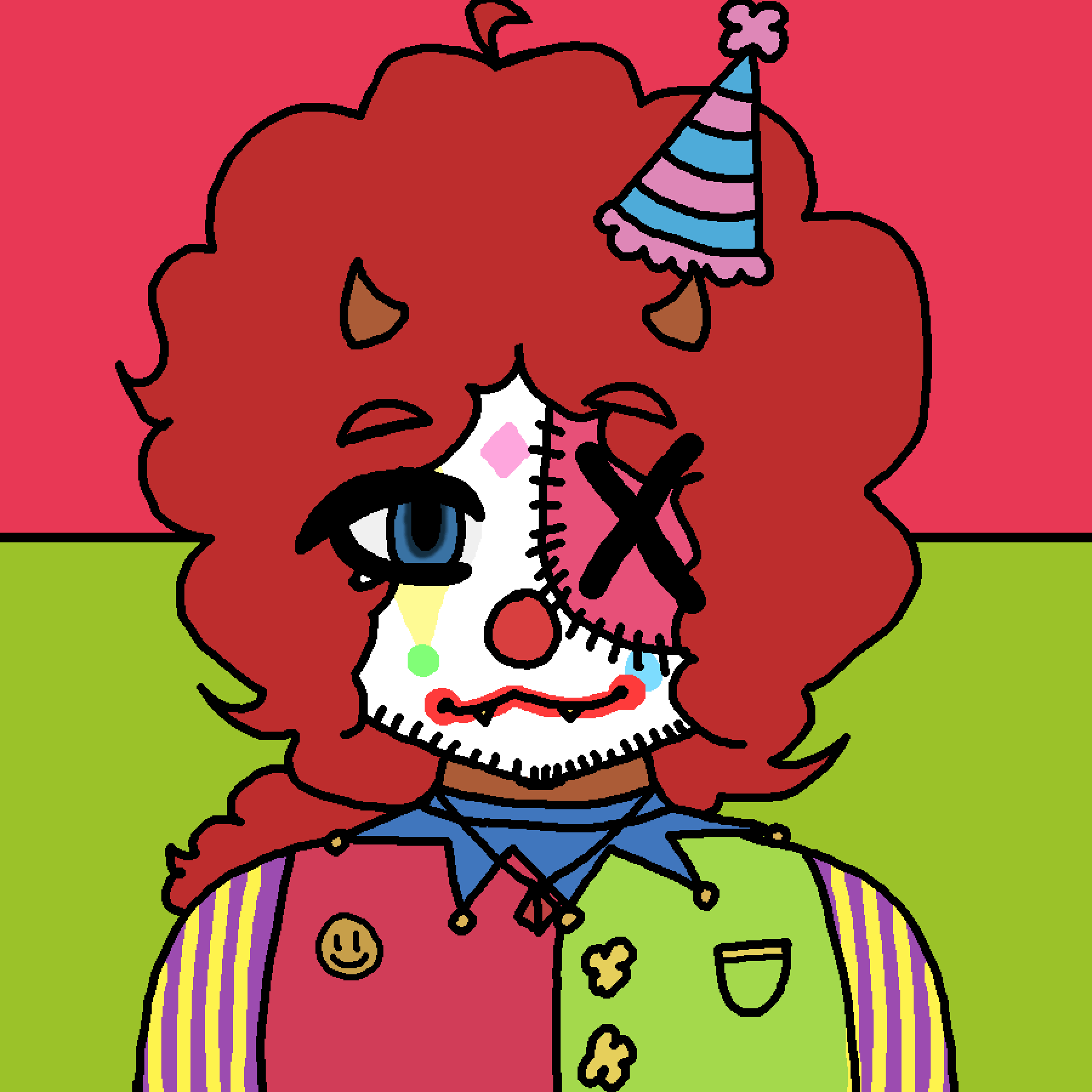 Pixilart - Clown profile picture animated :3 by R3XYR4WR