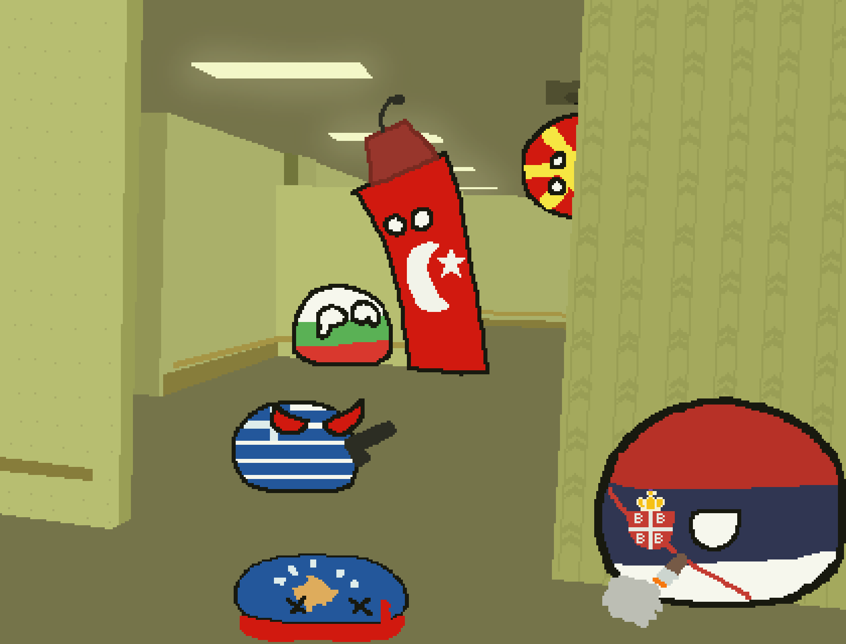 Pixilart - Balkan's in the Backrooms. by Pyrobyte