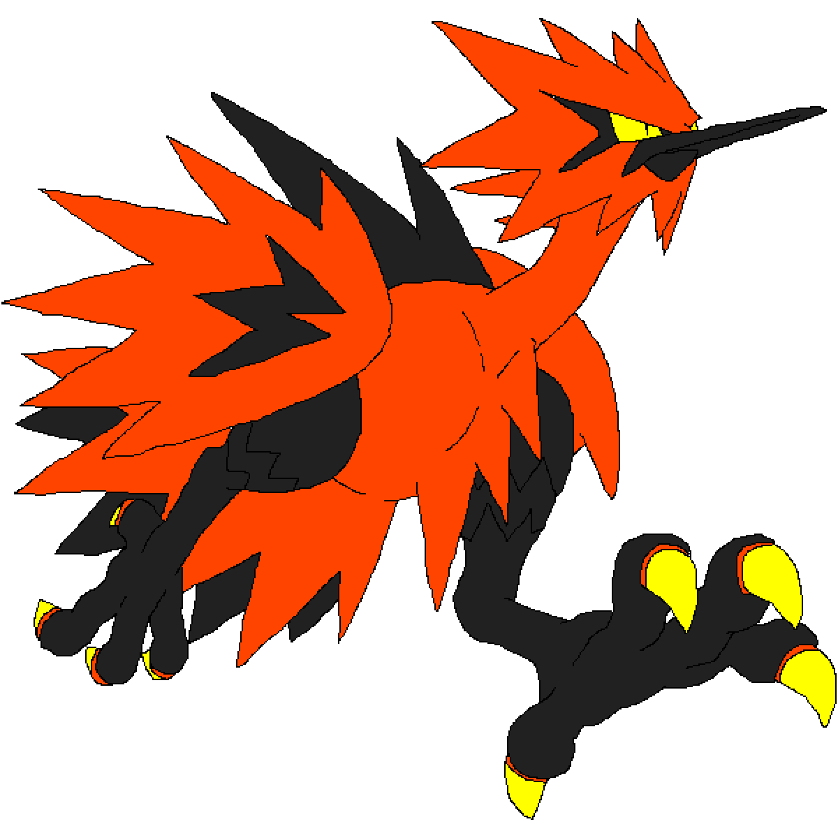 Pixilart - Galarian Zapdos by ShinyLugia98