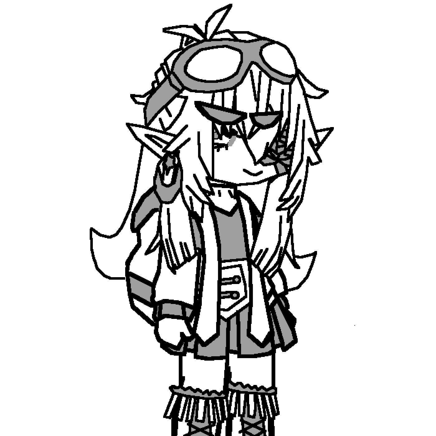 Pixilart - Gacha base by gacha-moon