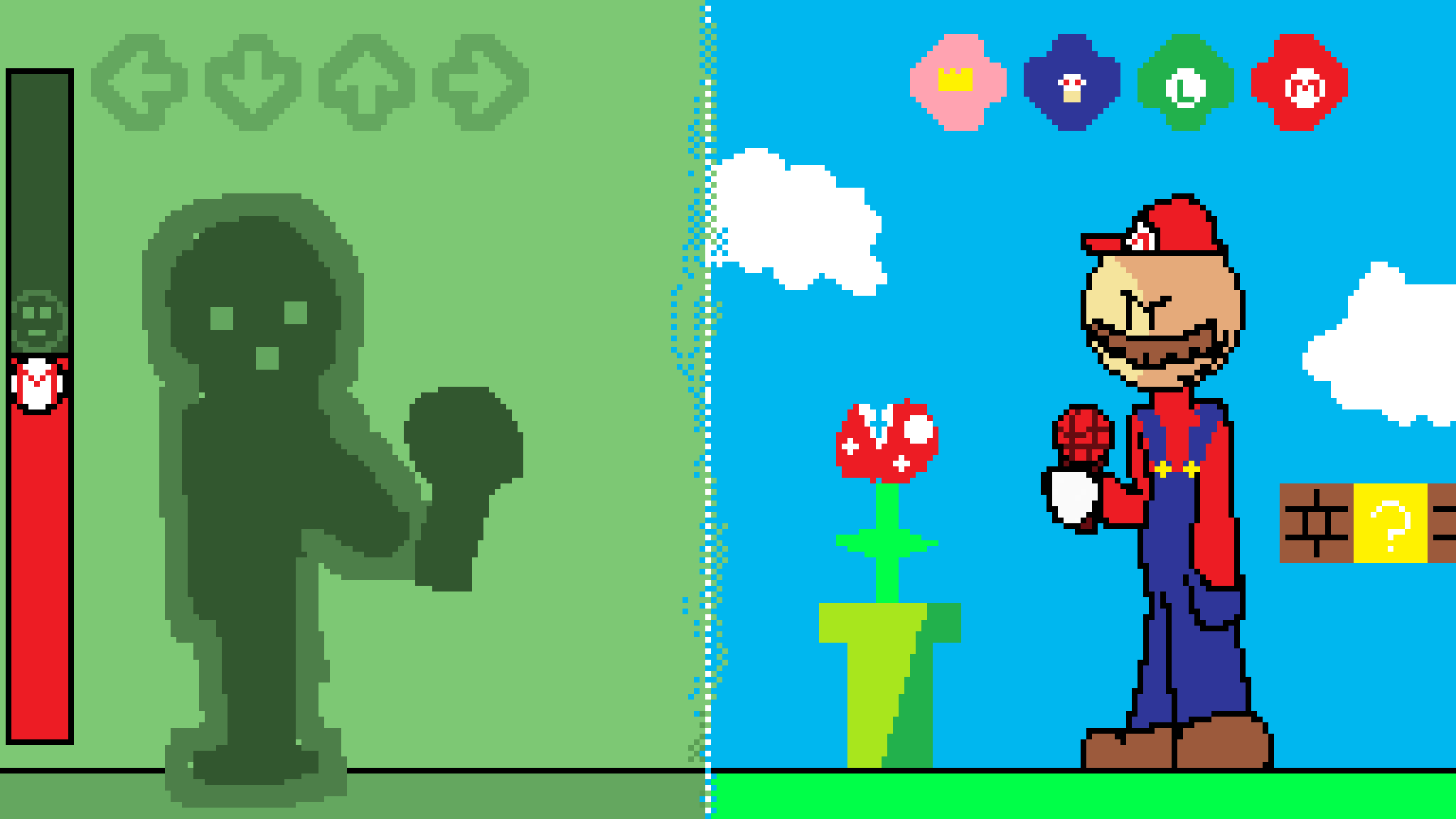 Pixilart - pixol Vs. Super Mario by aewcujoo