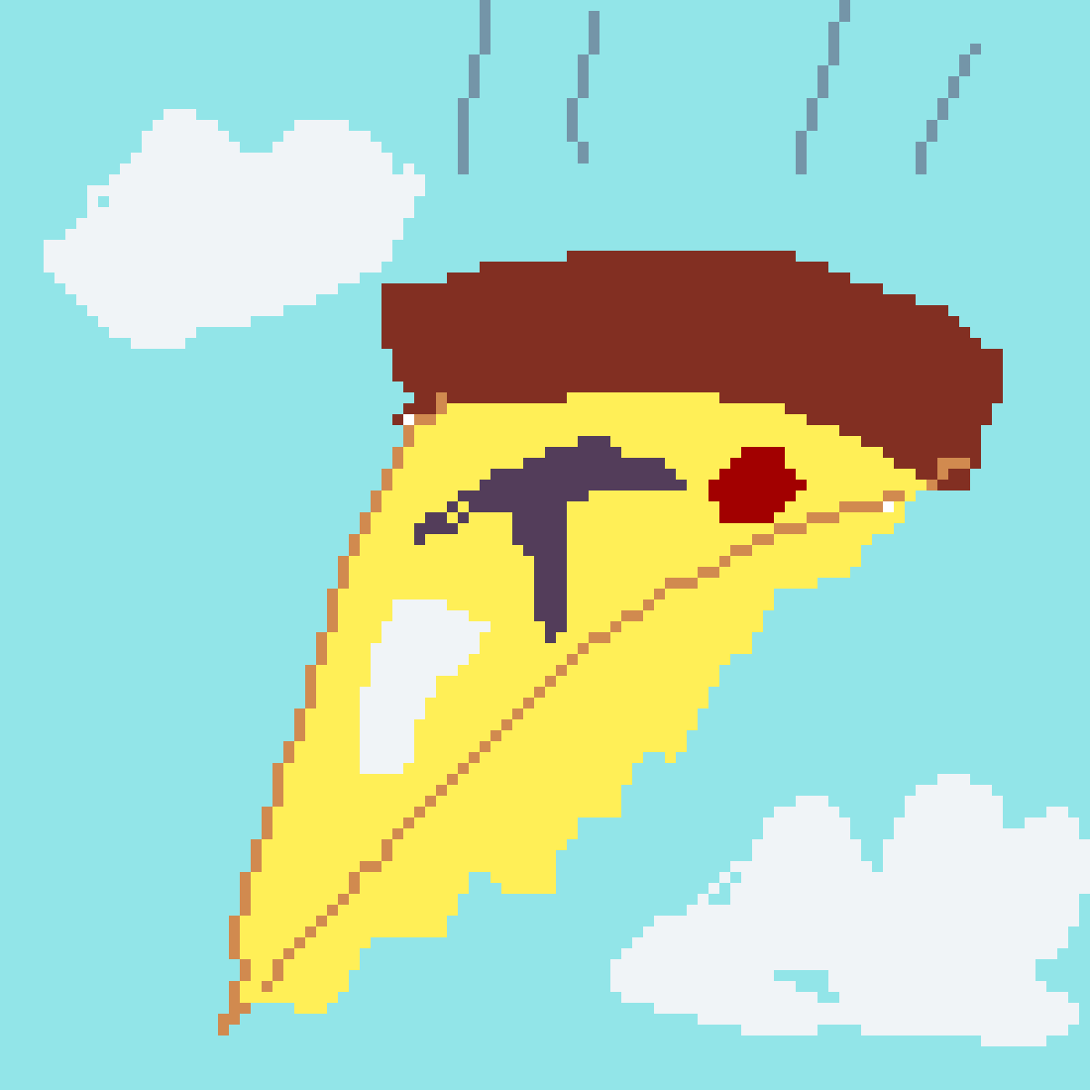 Pixilart - pizza in the sky! by XXphsychoXX