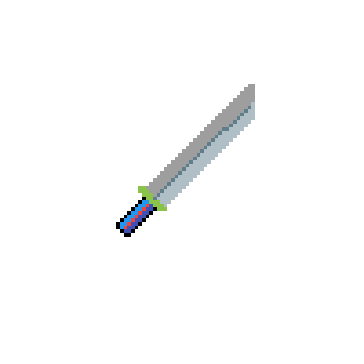 Pixilart I Tried To Make A Fire And Water Sword By Xtract