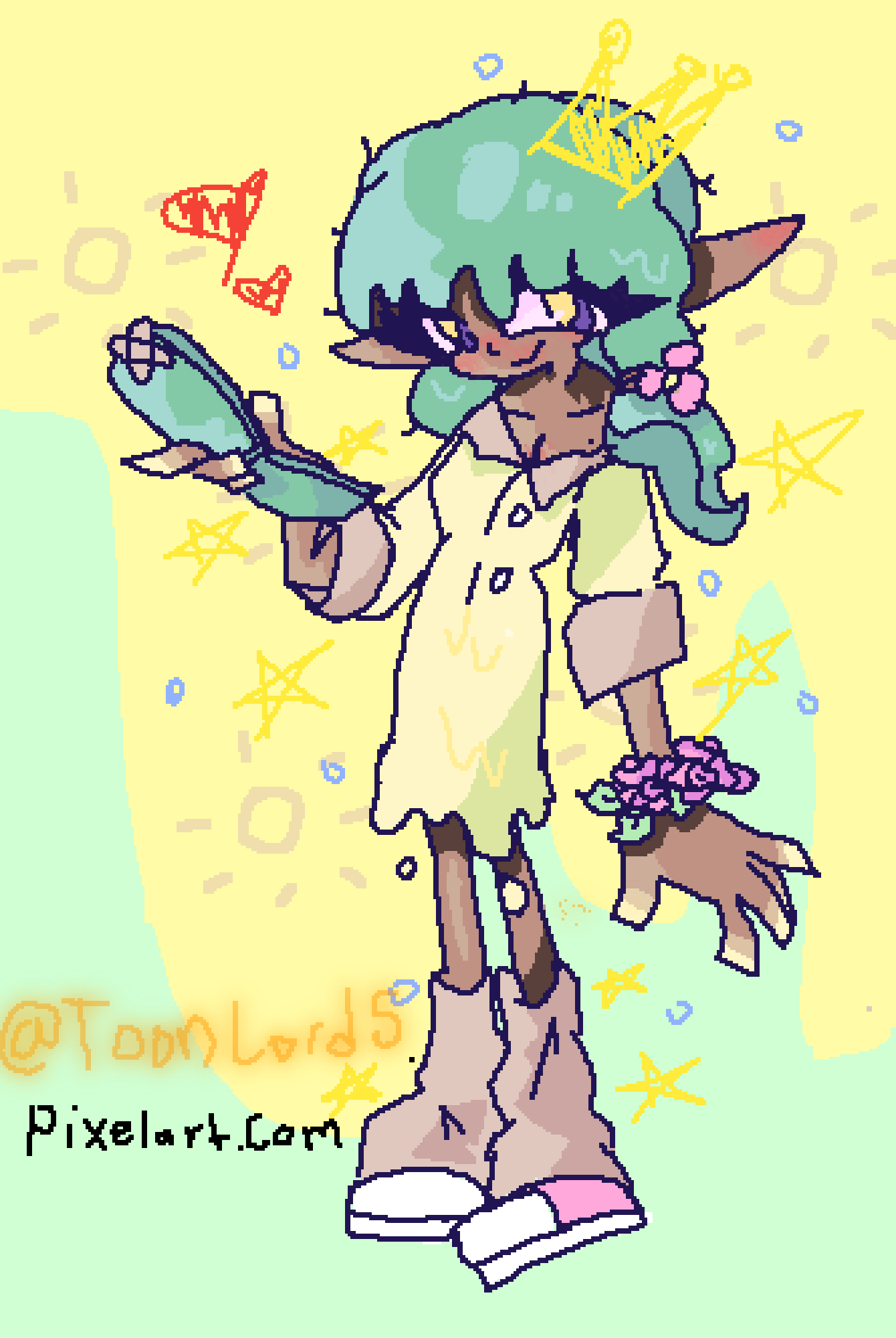 Pixilart - Summer splatoon character by TOONLORD5