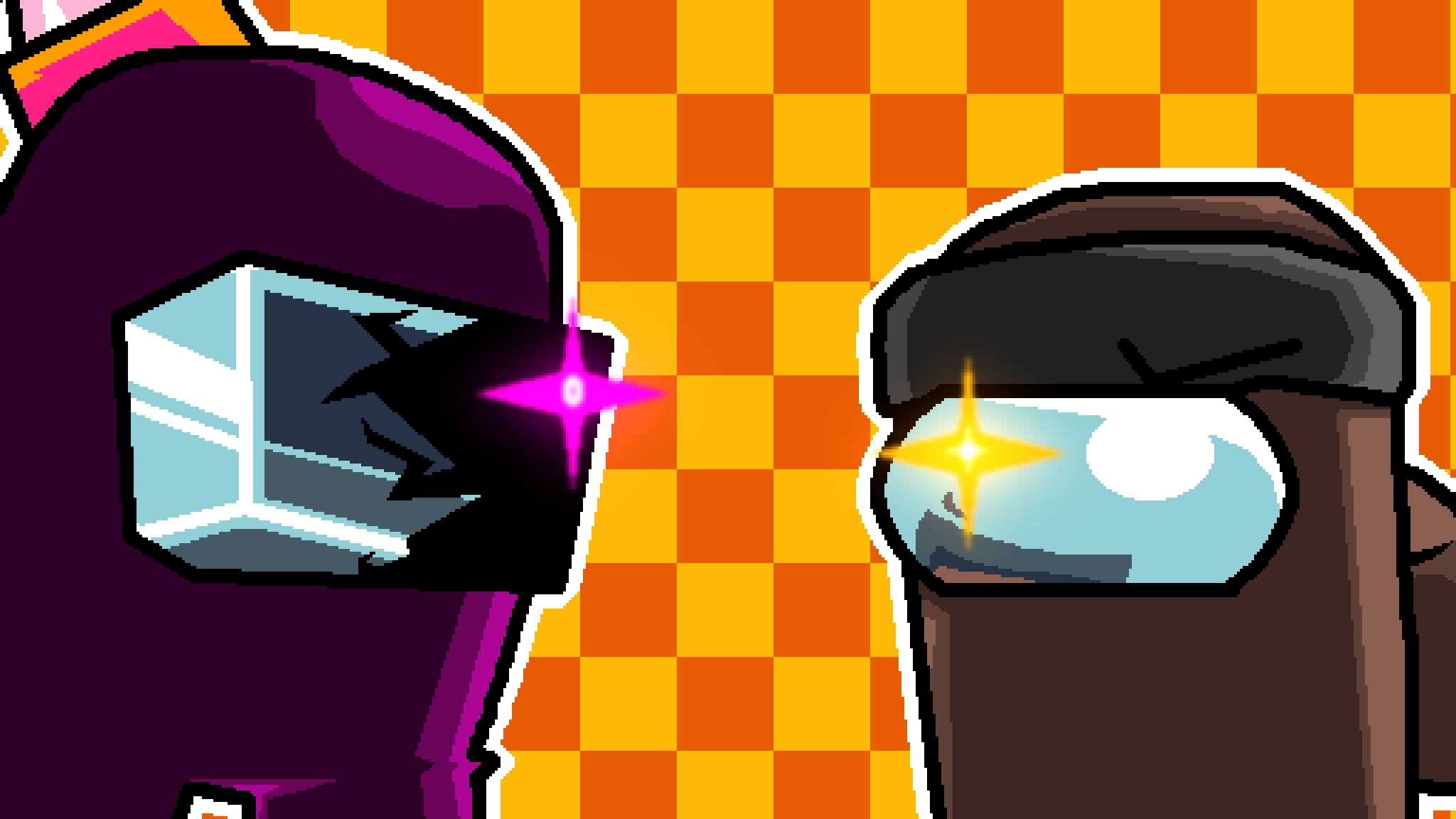 Pixilart - Black Vs. My imposter OC by Amonguspisonic