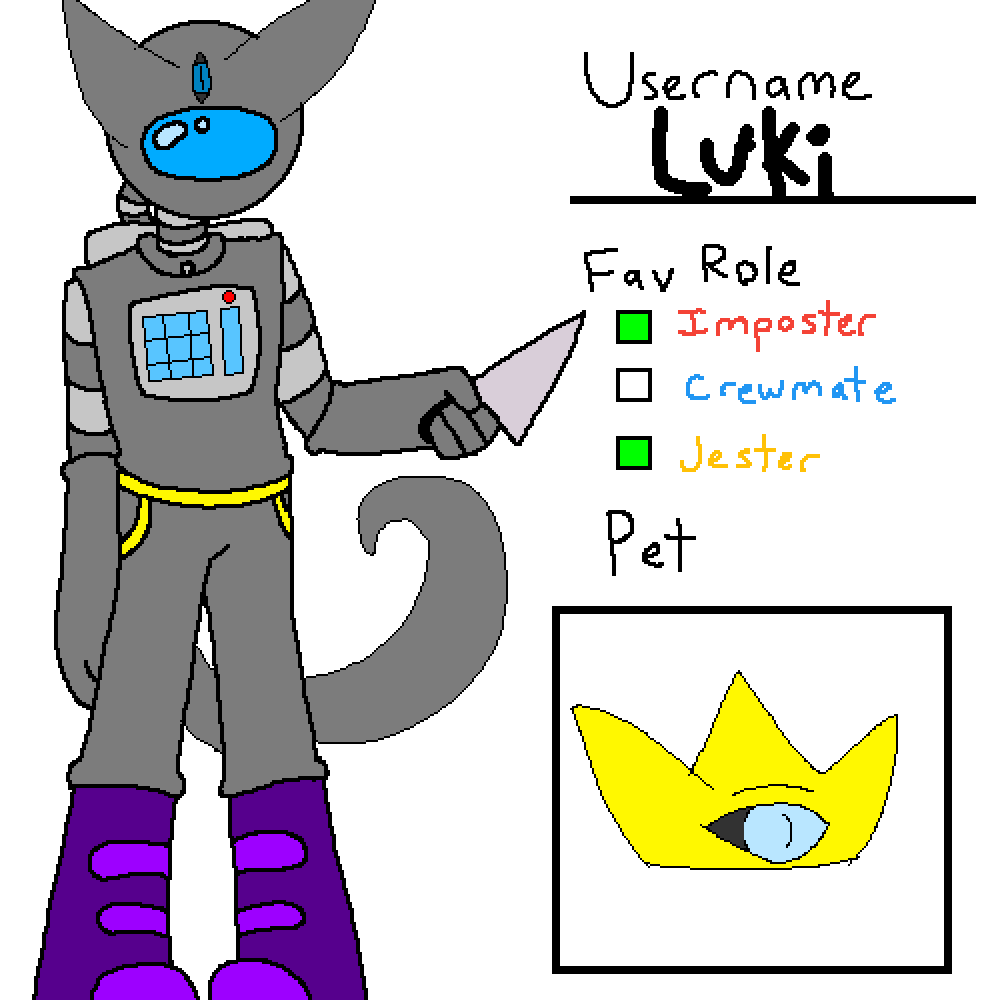 Pixilart - Among Us OC Base by kaiie