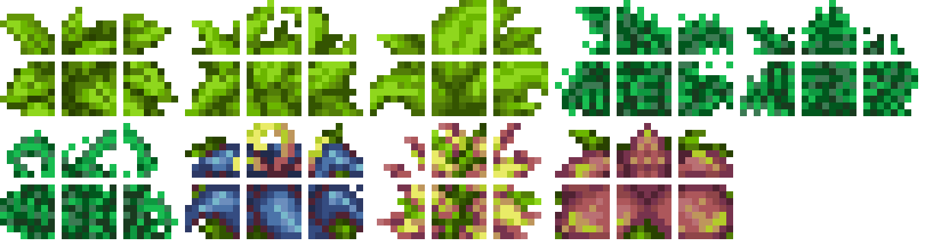 Pixilart - Terraria Tile ID #651 | Large Jungle Plant Decorations by ...
