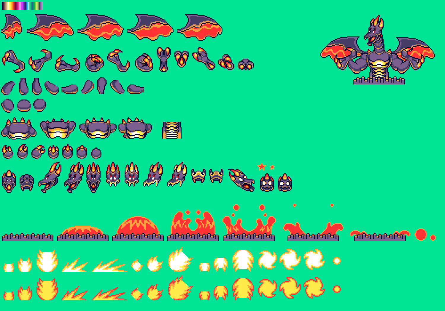 Pixilart - Lava Dragon by Tuxedoedabyss03