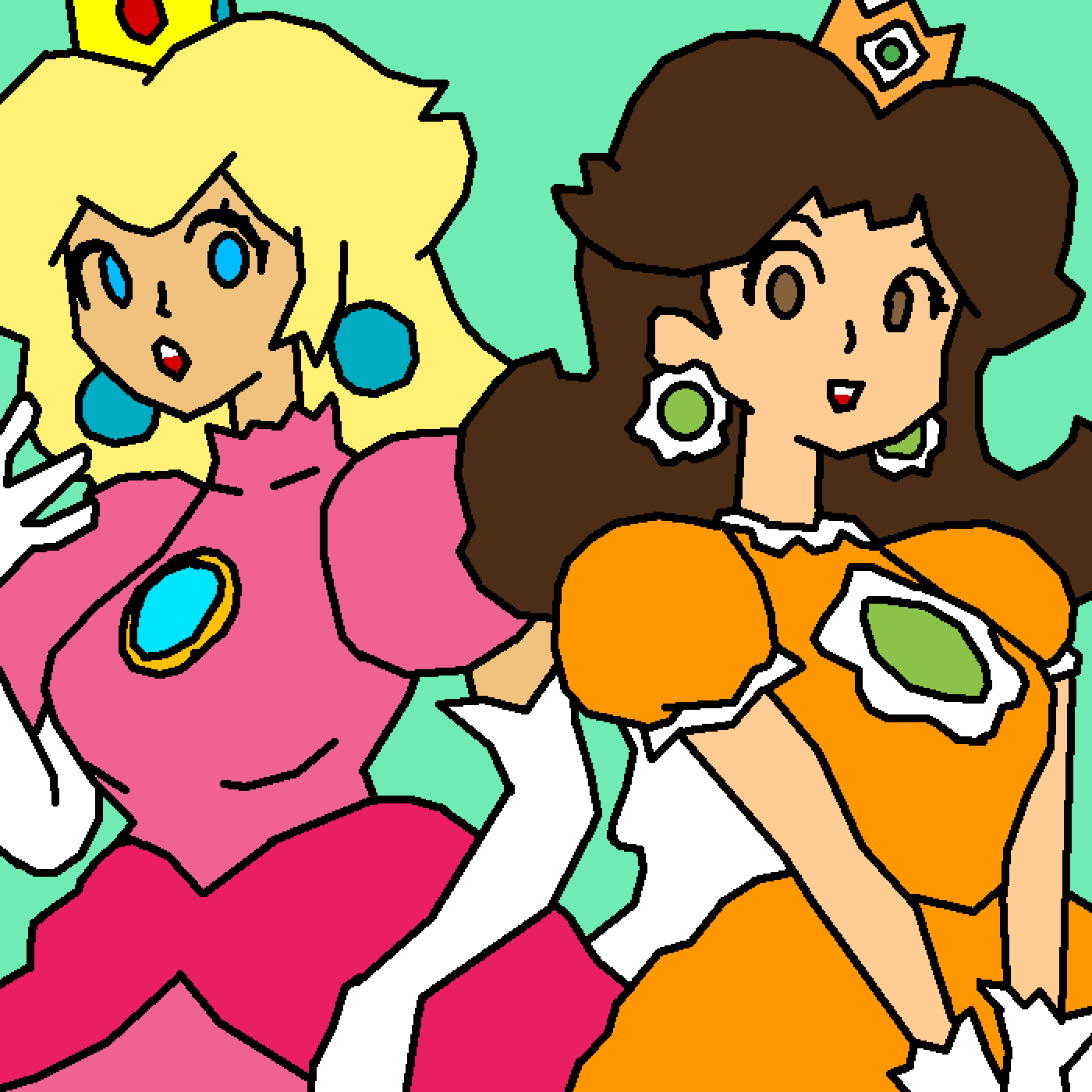 Pixilart - Princess peach and daisy by jenny465