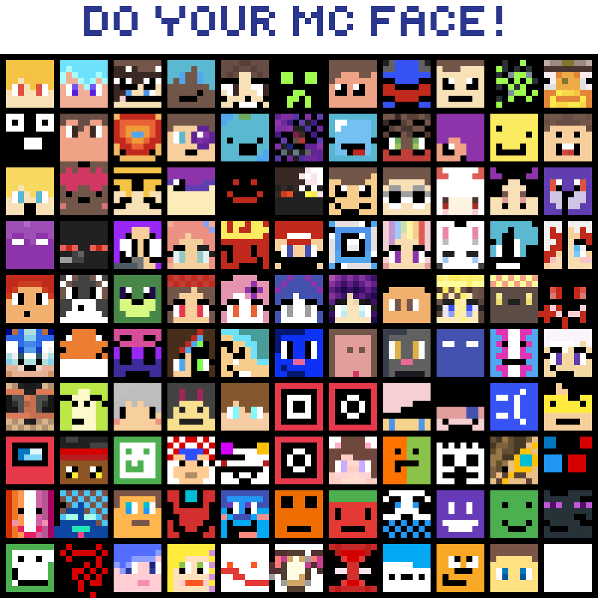 Pixilart - Make your MC face by IceHezDrawz