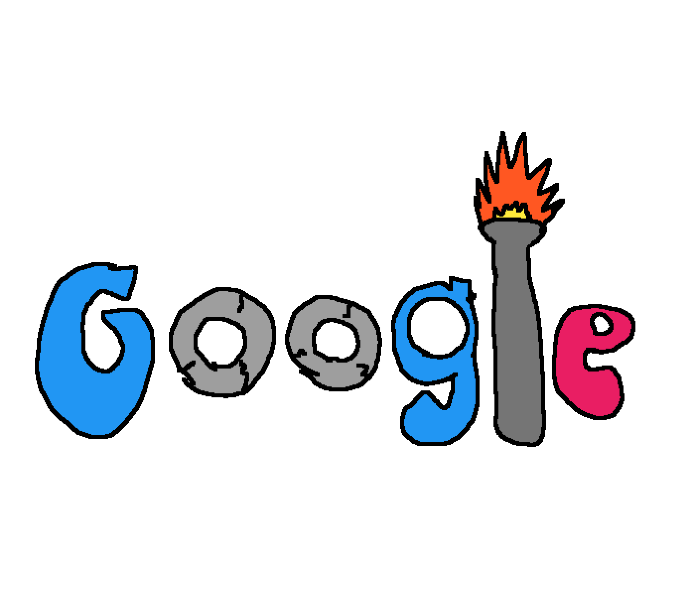 Pixilart - google logo remade by Neon-Dragon-0X