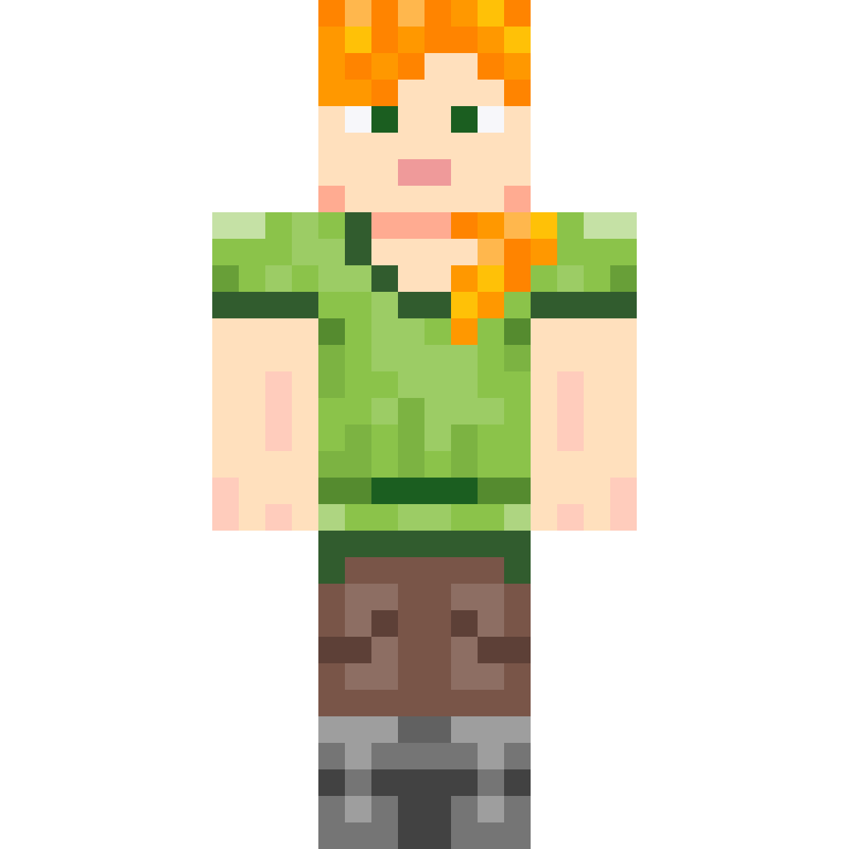 Pixilart - Minecraft alex new texture by Matthew2013