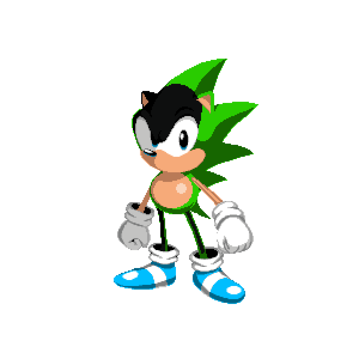 Pixilart - Ashura the Glitched Hedgehog by CheyenneDaGamer