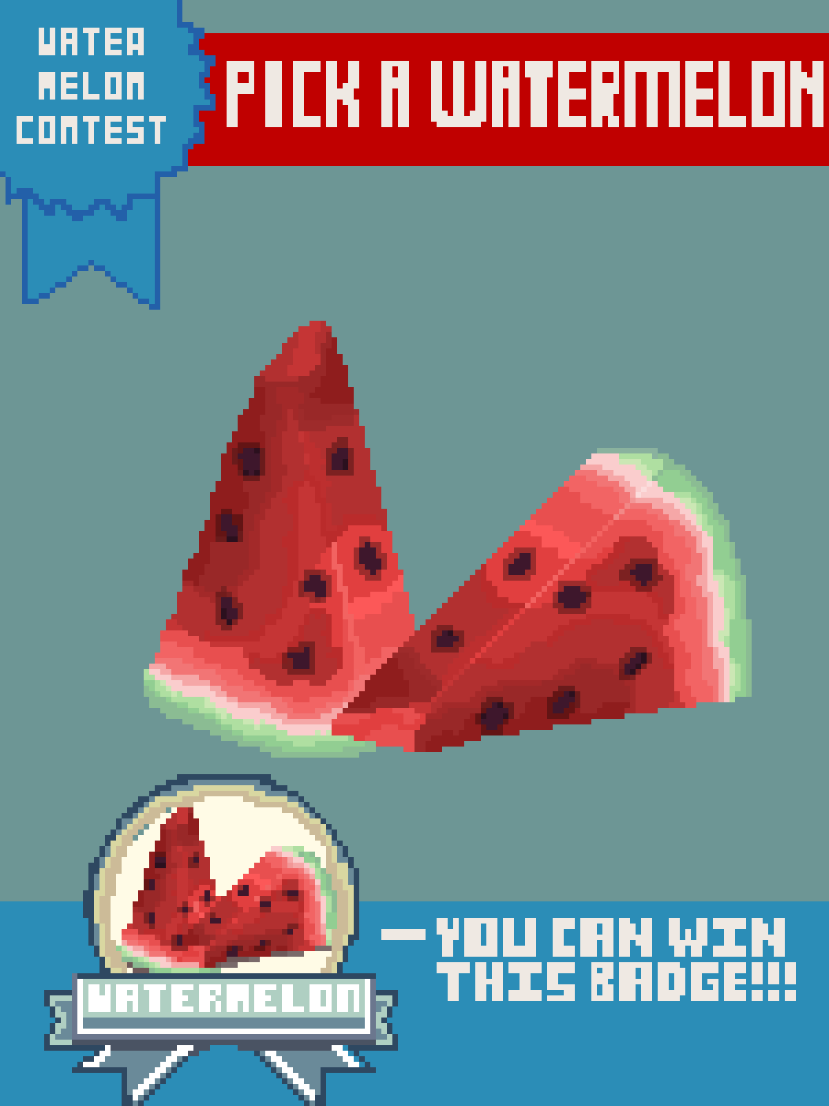 Pixilart - Watermelon Contest!!! by pineapple-Man54