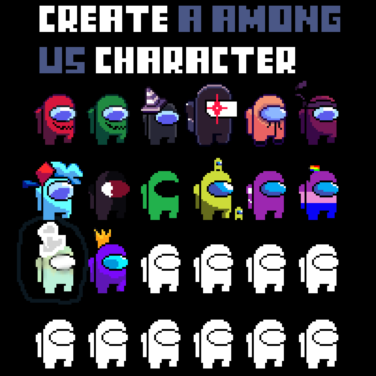 Pixilart - Create a Among Us Character by ChezGoodWithArt