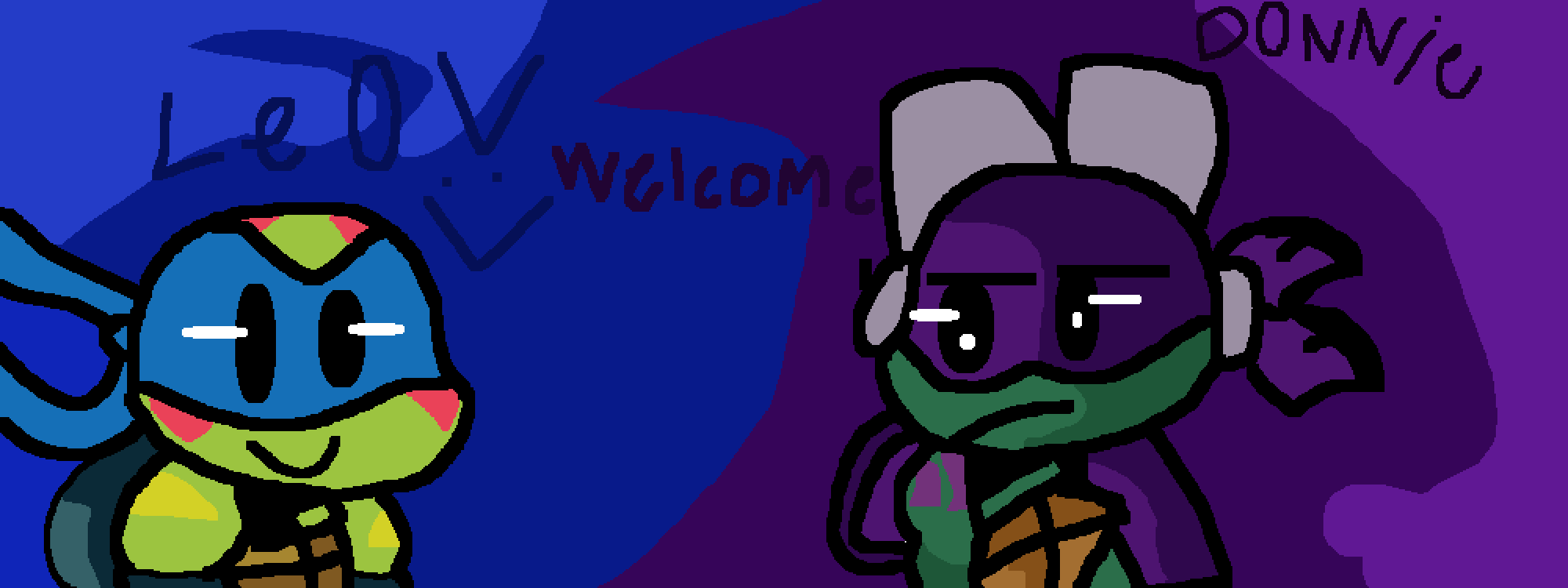 Pixilart - ROTTMNT Drawing Banner! why not? by Mi13s-Sp1d3r