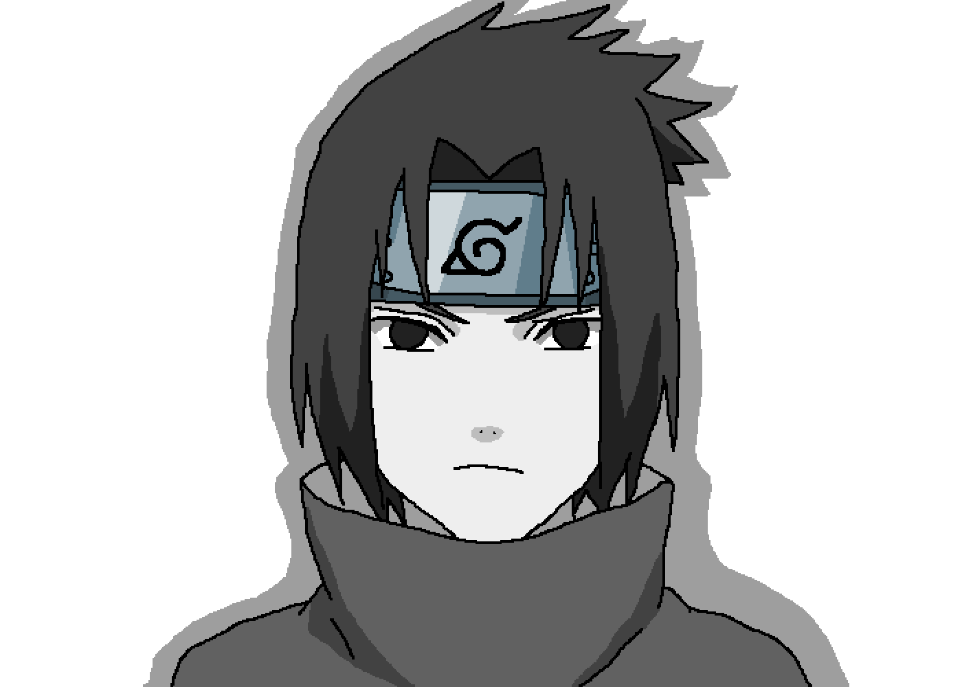 Pixilart - Sasuke Uchiha Base by Yuki-Hoshiko