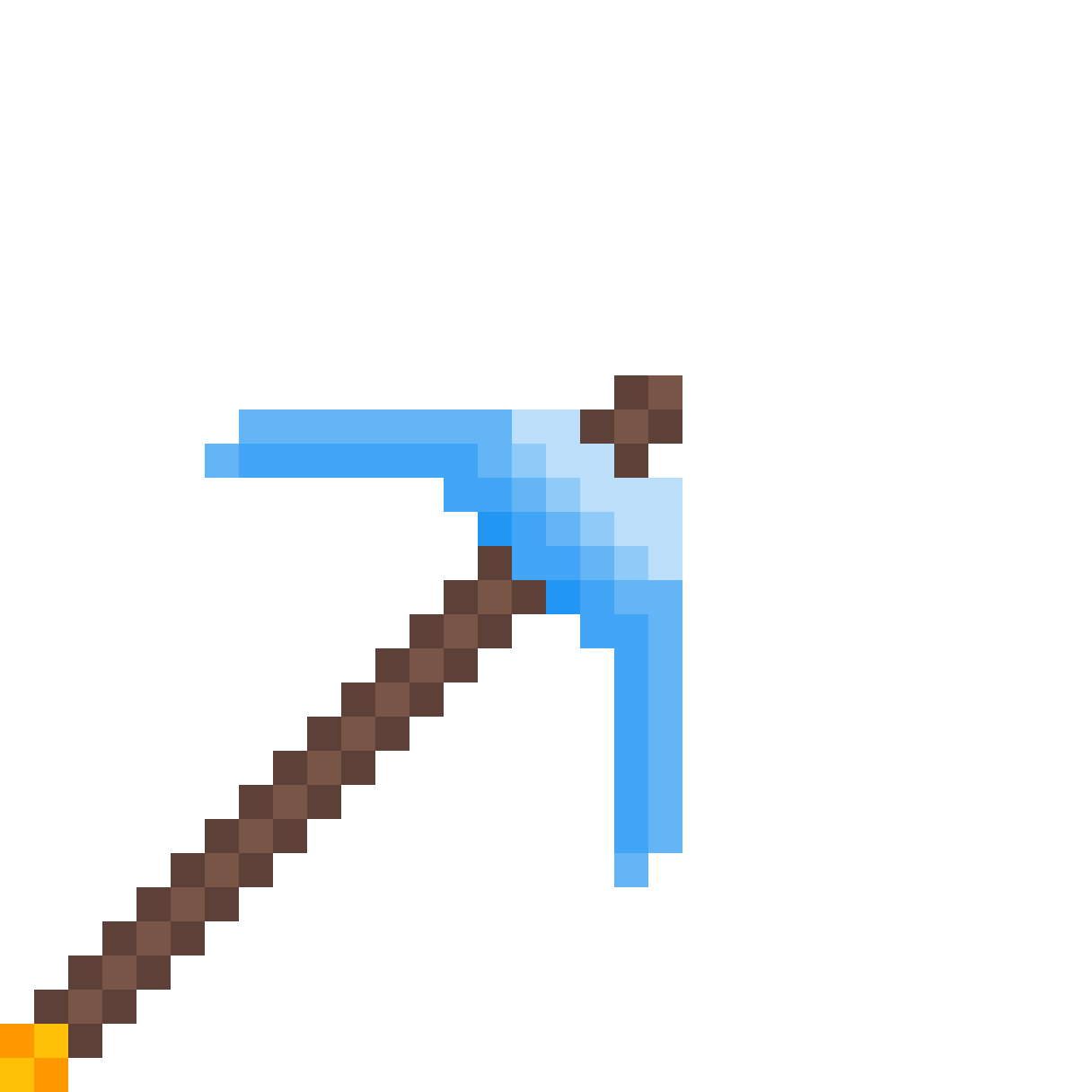 Editing diamond pickaxe 32x32 - Free online pixel art drawing tool ...