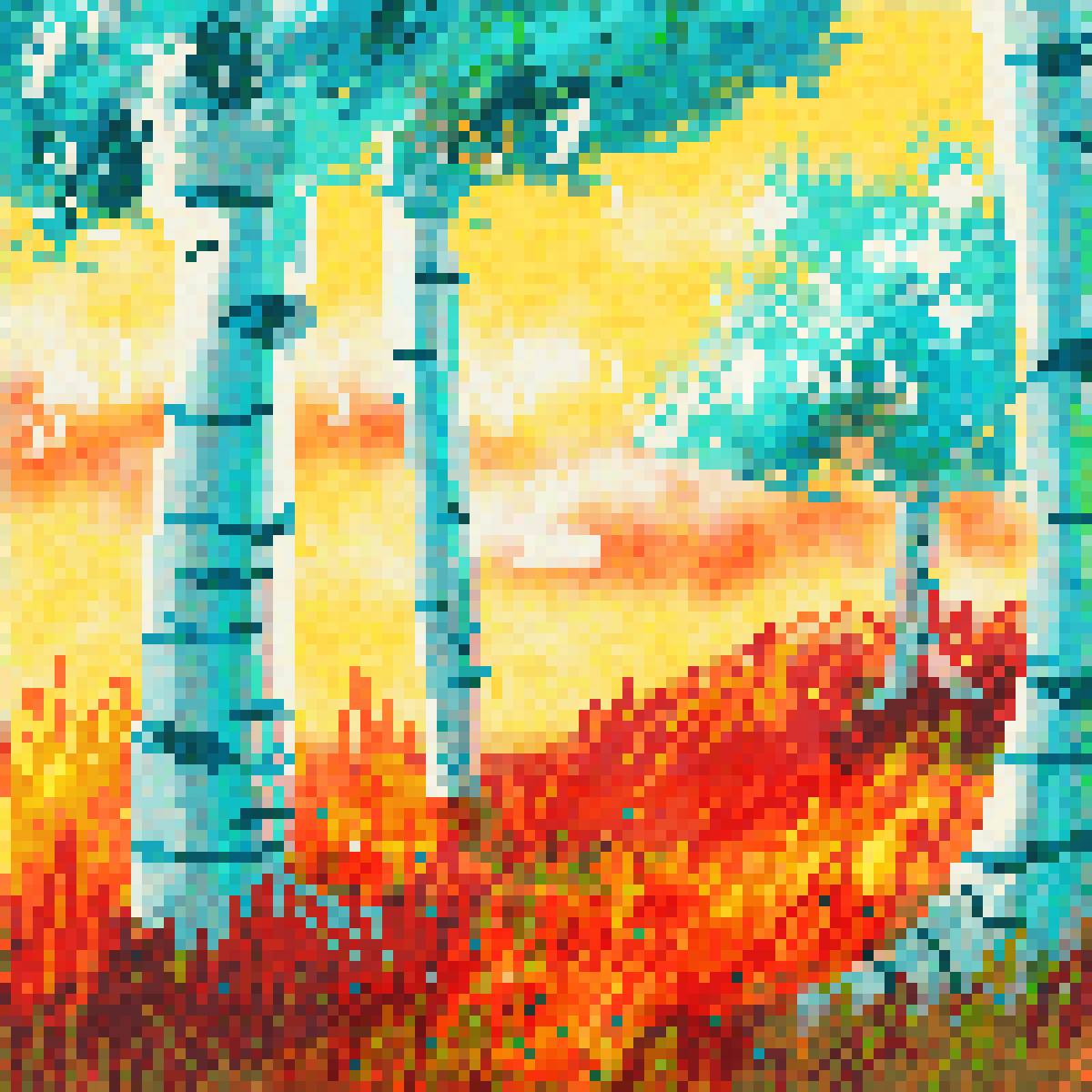 Pixilart - Woah trees by FrailQuail