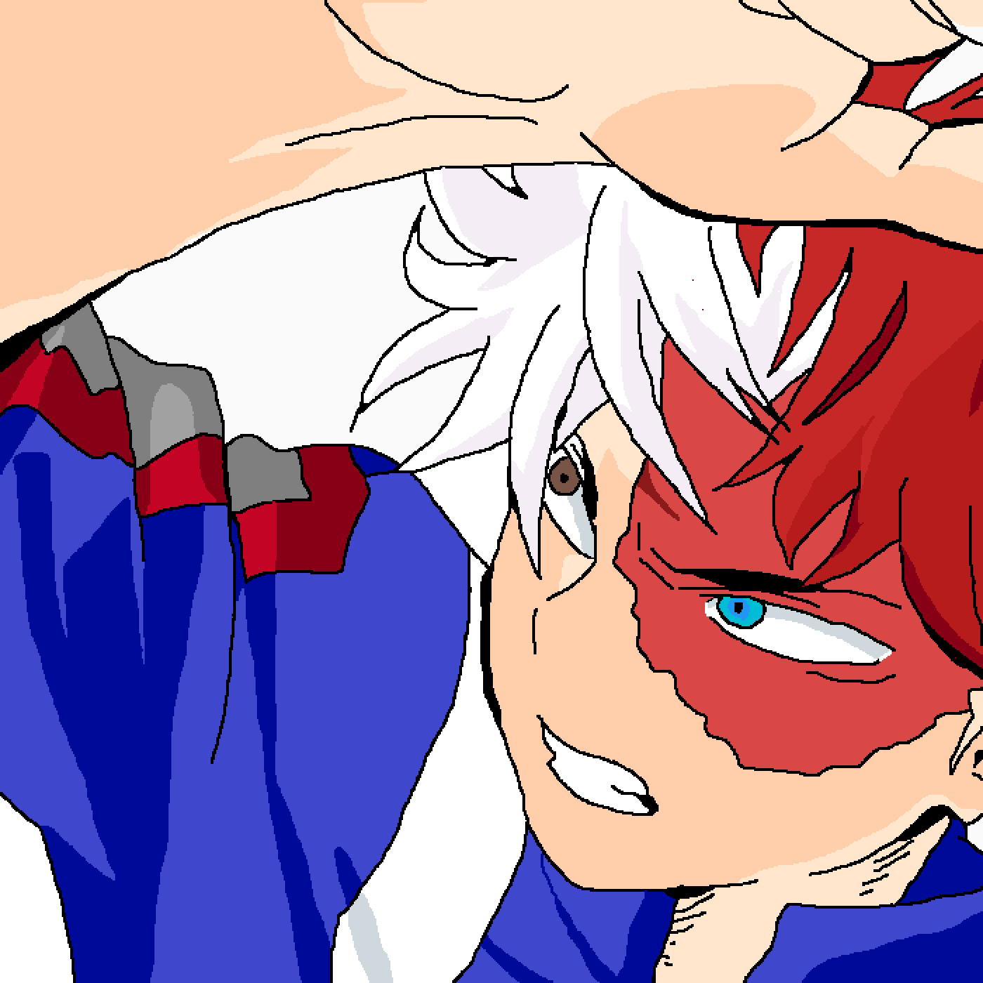 Pixilart - Todoroki Base by bakugo24