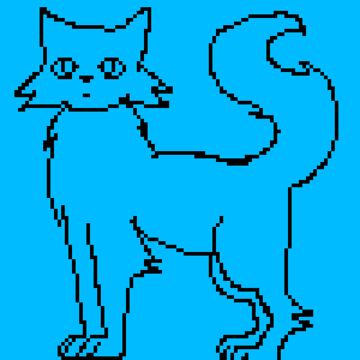 Pixilart - Fluffy Cat base by GraceMoon