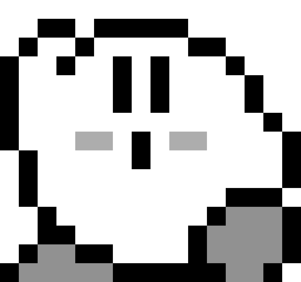 Pixilart - 8 bit gameboy kirby by TheShark0402