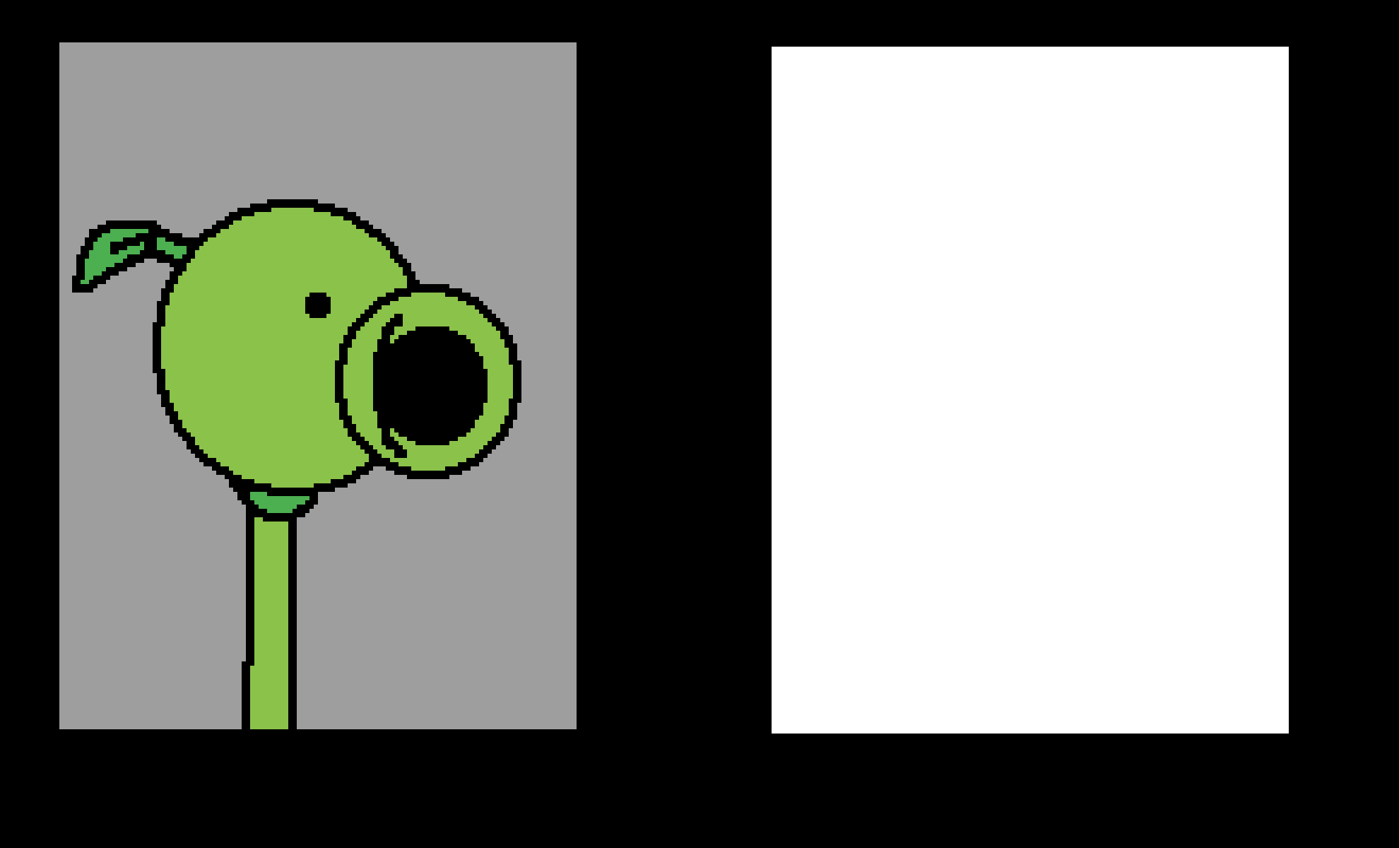 Pixilart - Peashooter Canny by Chara-Ocs2