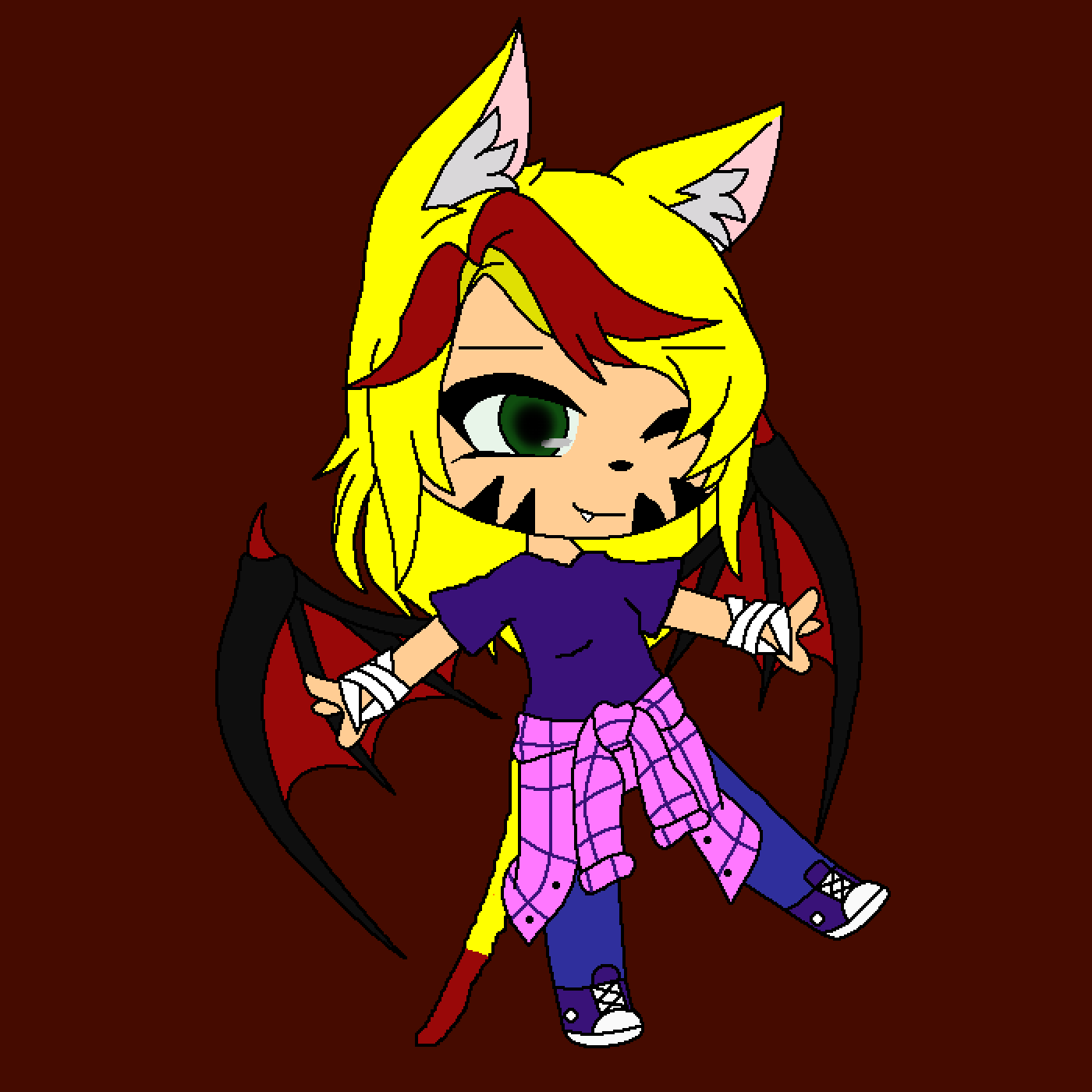 Pixilart - Cute Gacha Tiger by LaceyV