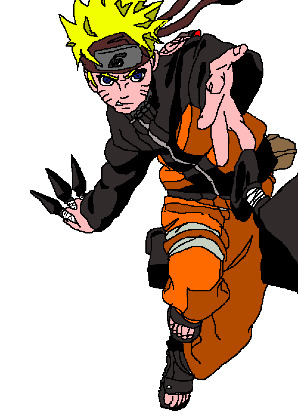 Pixilart - naruto uzumaki by tooth-pick