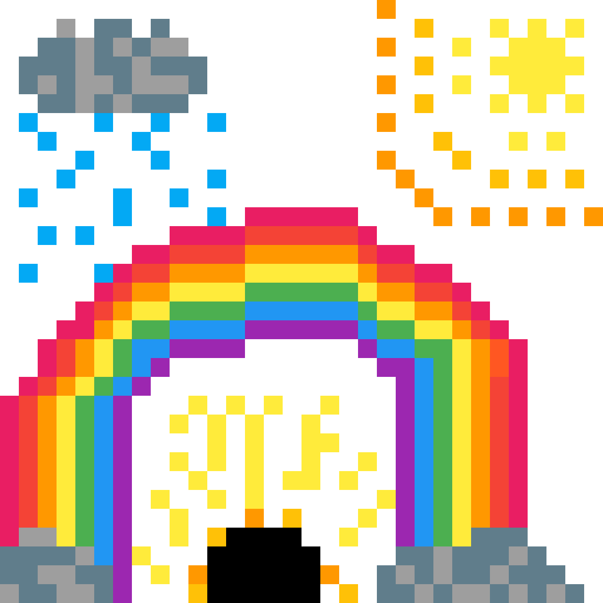 Pixilart - The rainbow by Dragonslayerx34