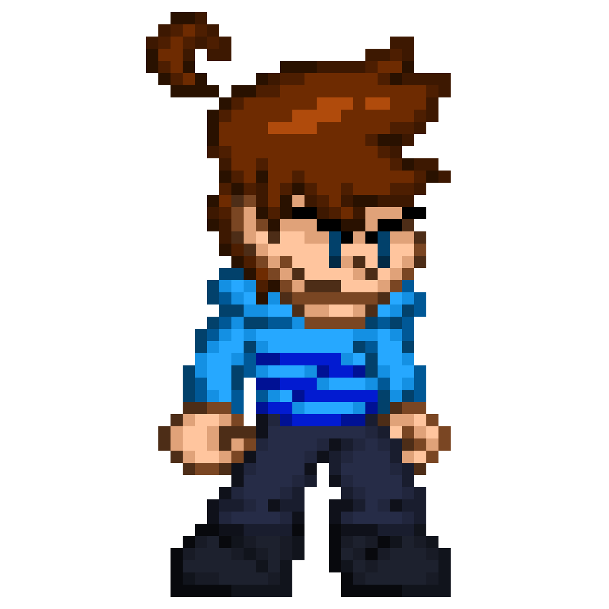 Pixilart - updated that one blu sprite by BlueboxDude