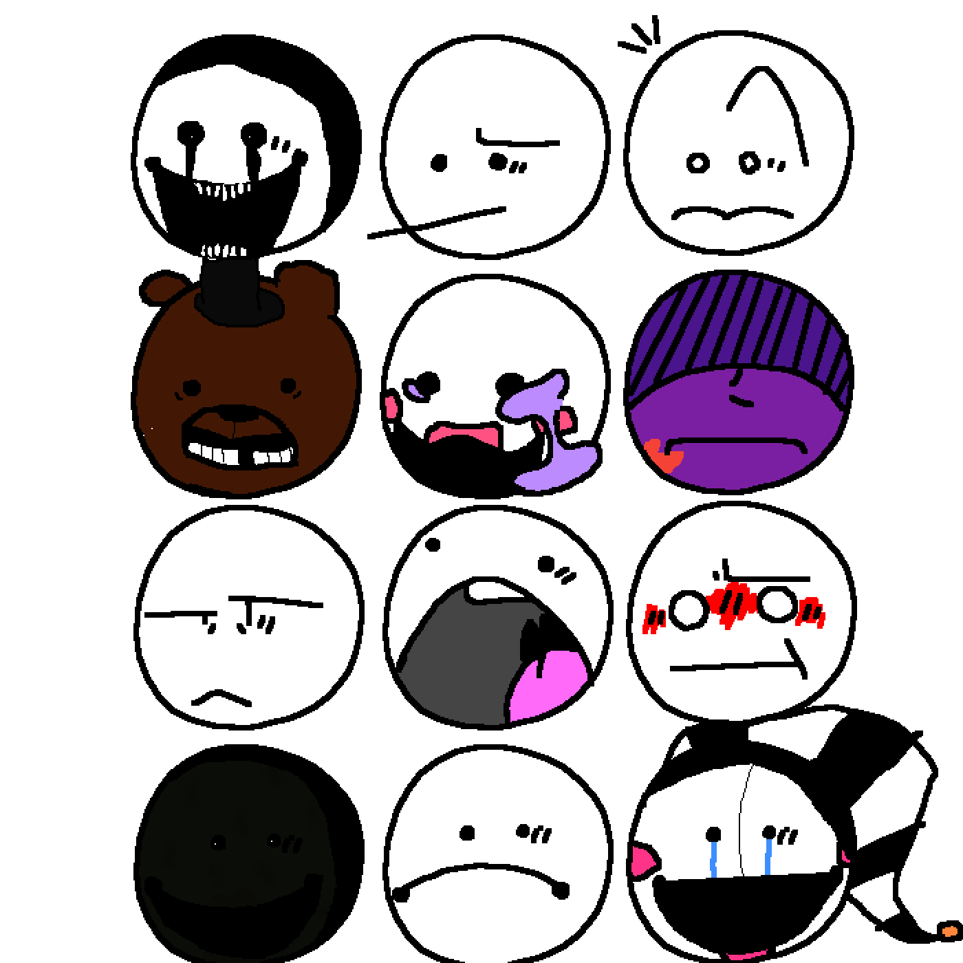 Pixilart - add a fnaf face!!!!!!!! by Yohey
