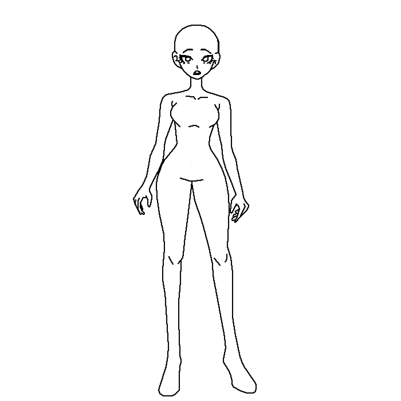 Anime Girl Body Template