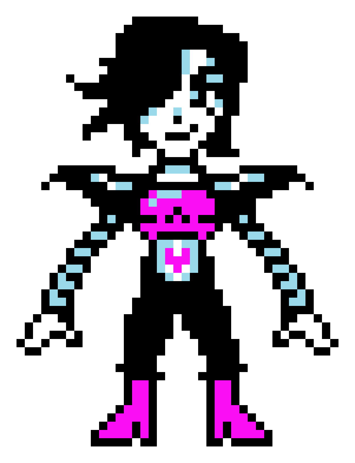 Pixilart - Mettaton Overworld Sprite Base by UndertaleBases