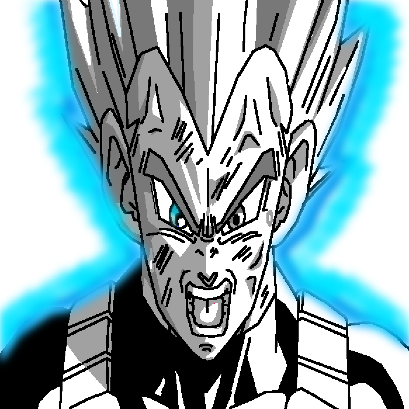 Pixilart - Vegeta Base by Try-Again