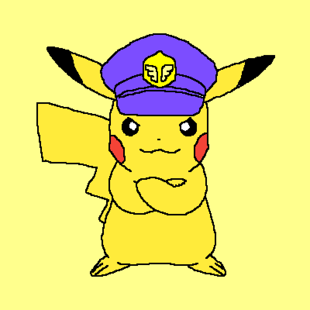 Pixilart - Captain Pikachu Base by niziu