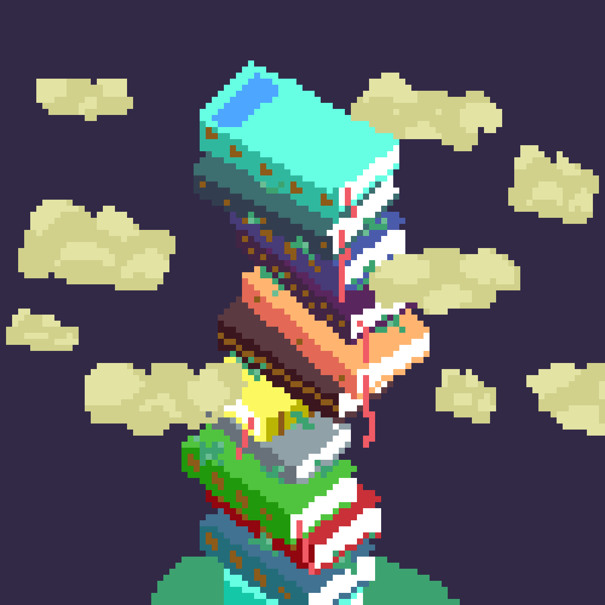 Pixilart - Book Stack Tower by Reyvenjjj