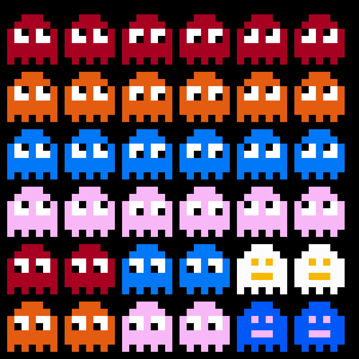 Pixilart - pacman ce nes atari sprites by dabrickies