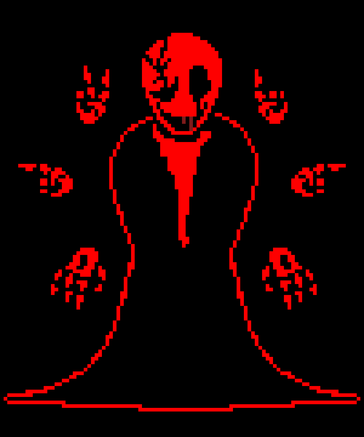 Pixilart - blood gaster by GabrielSanchez3