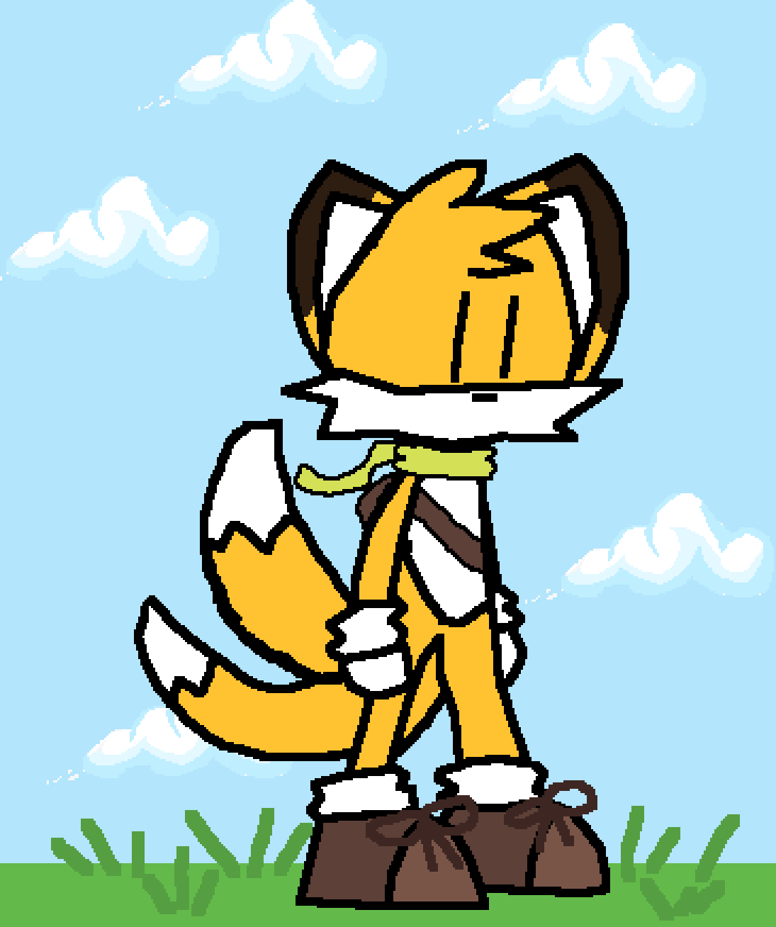 Pixilart - my tails oc again by banana-proto27