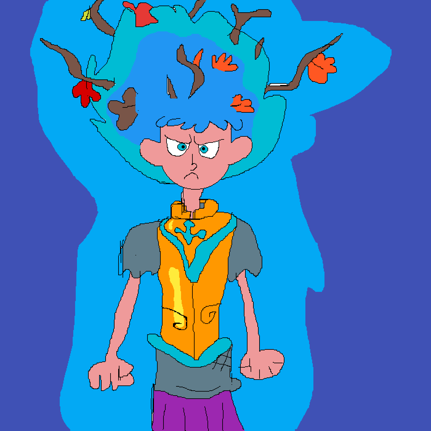 Pixilart - blue ANNE by animeweeb-lolya