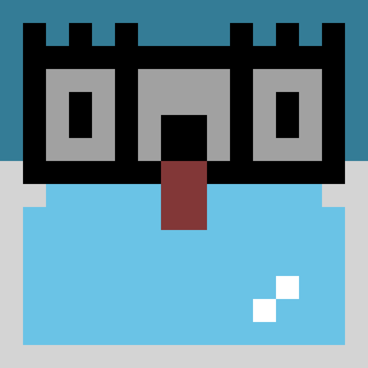 Pixilart - Ice Skating Castle by GatchYoPixels