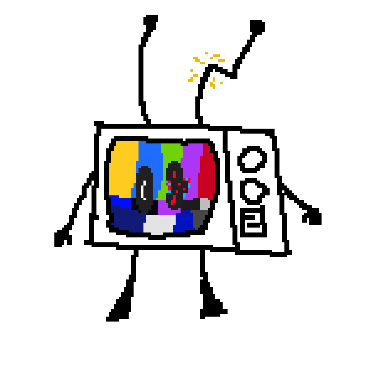 Pixilart - Static animation doodle :D by GingerNinjaTwo