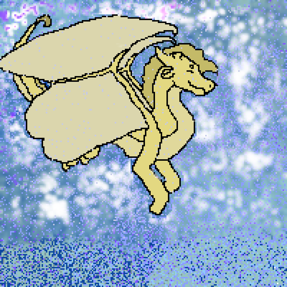 Pixilart - My sandwing flying through rain by Paboland4ever